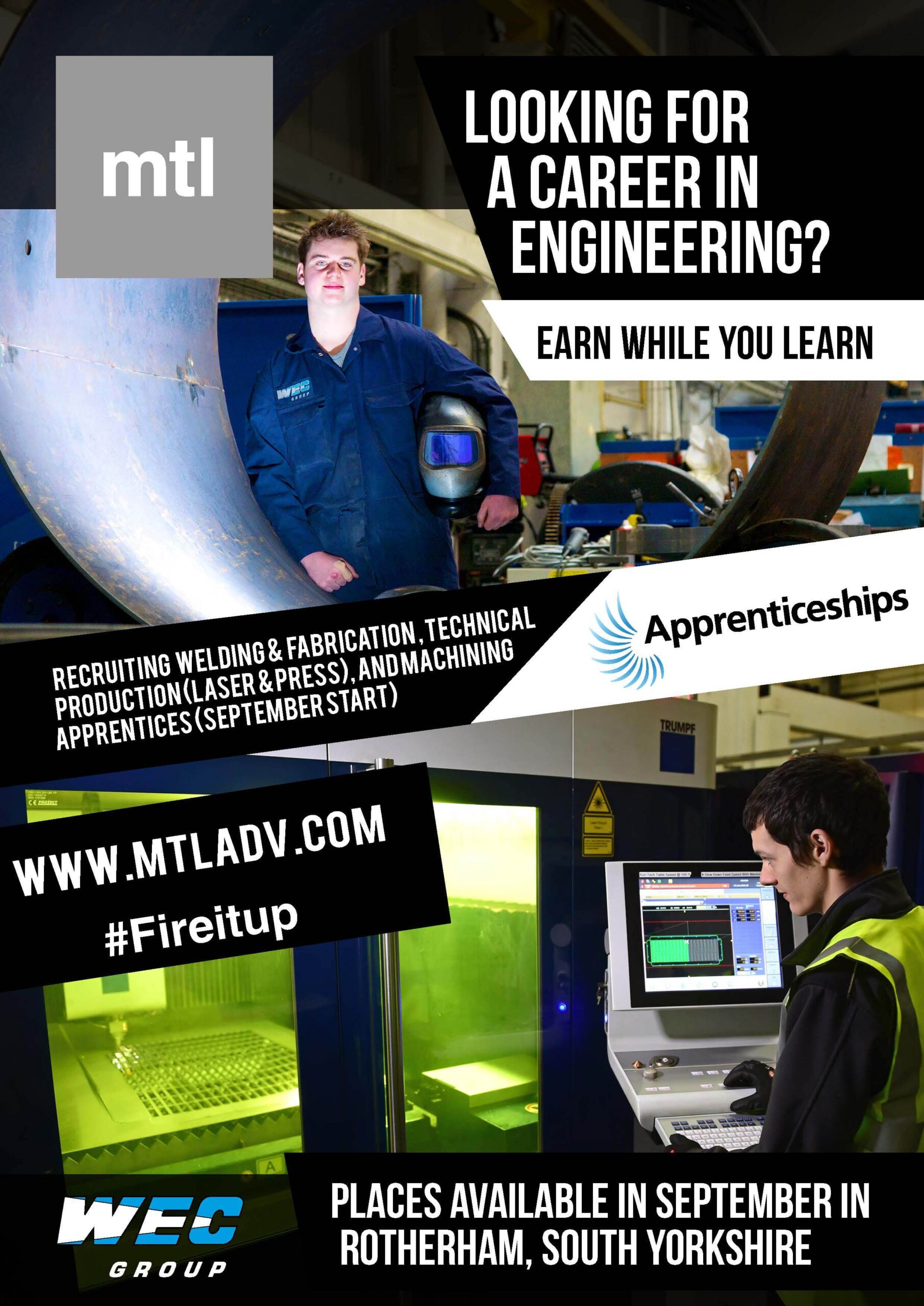 Engineering Apprenticeship Opportunities With MTL Advanced – Clifton ...
