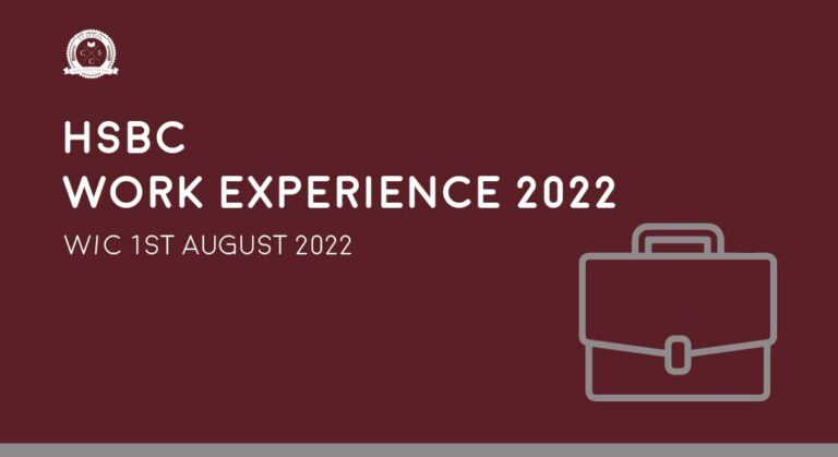 HSBC Work Experience 2022 – Applications Now Open to Year 11s – Clifton ...